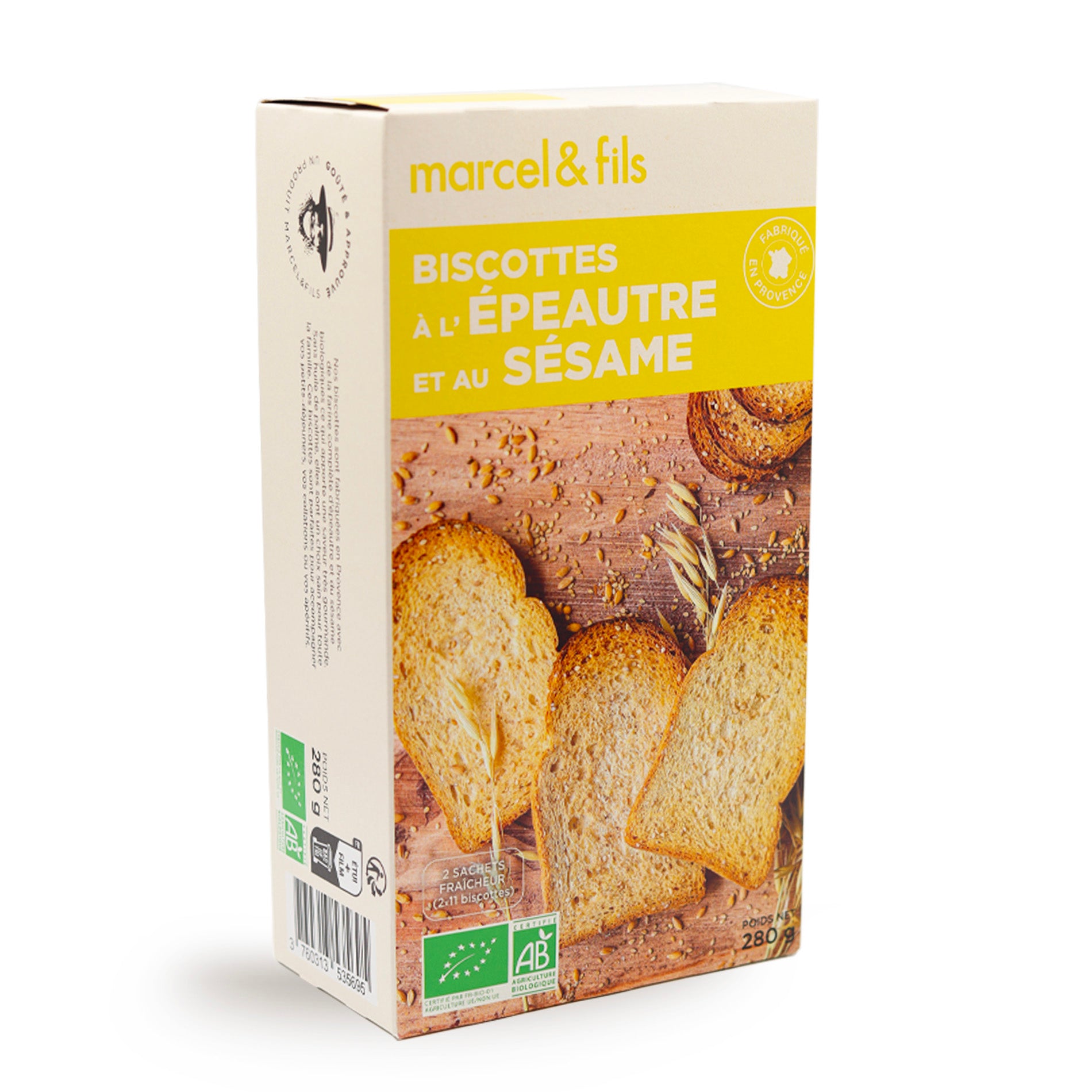 Biscottes à l'épeautre et au sésame